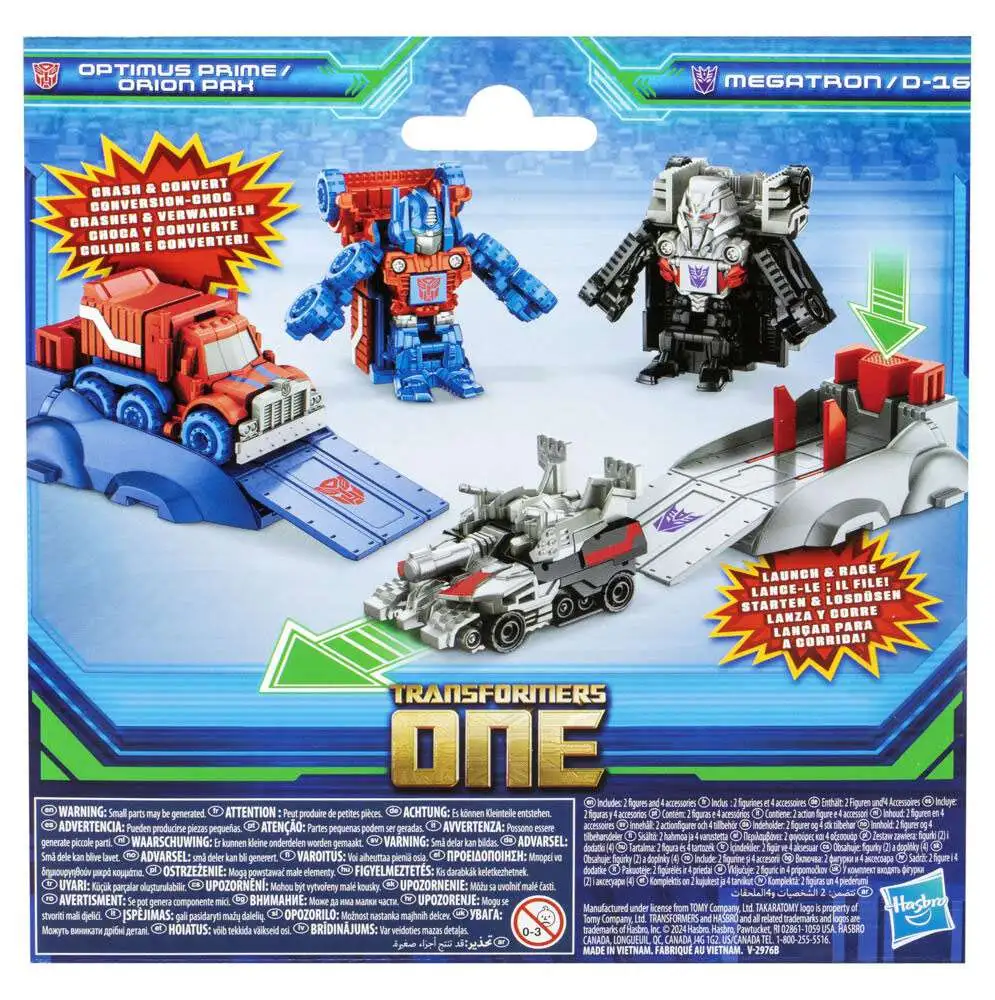 Transformers ONE Launch Rage Optimus Prime Orion Pax vs Megatron D-16 ...