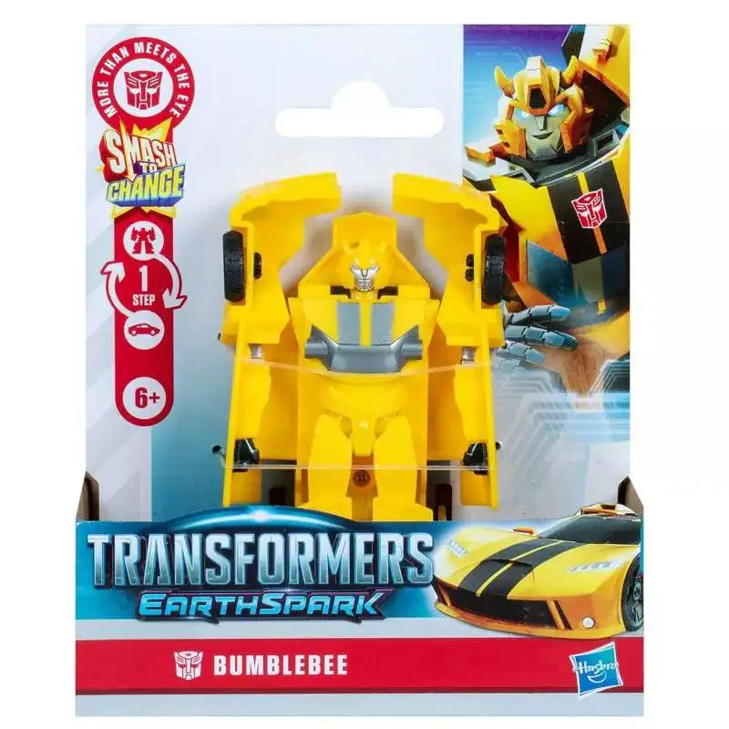Transformers Earthspark Smash to Change Bumblebee 4 Action Figure ...