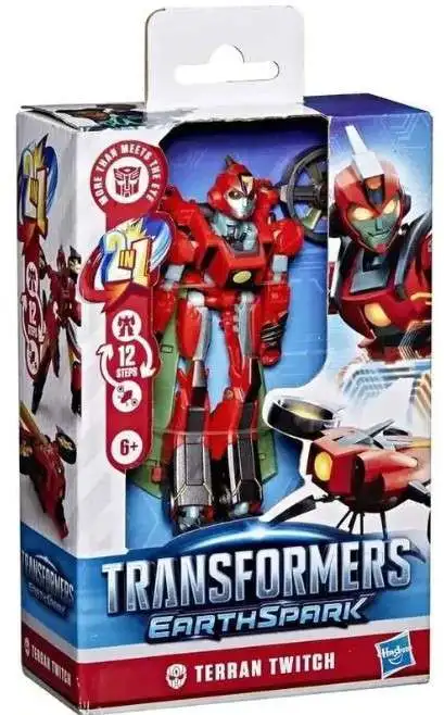 Transformers Earthspark Terran Twitch Deluxe Action Figure Hasbro - ToyWiz