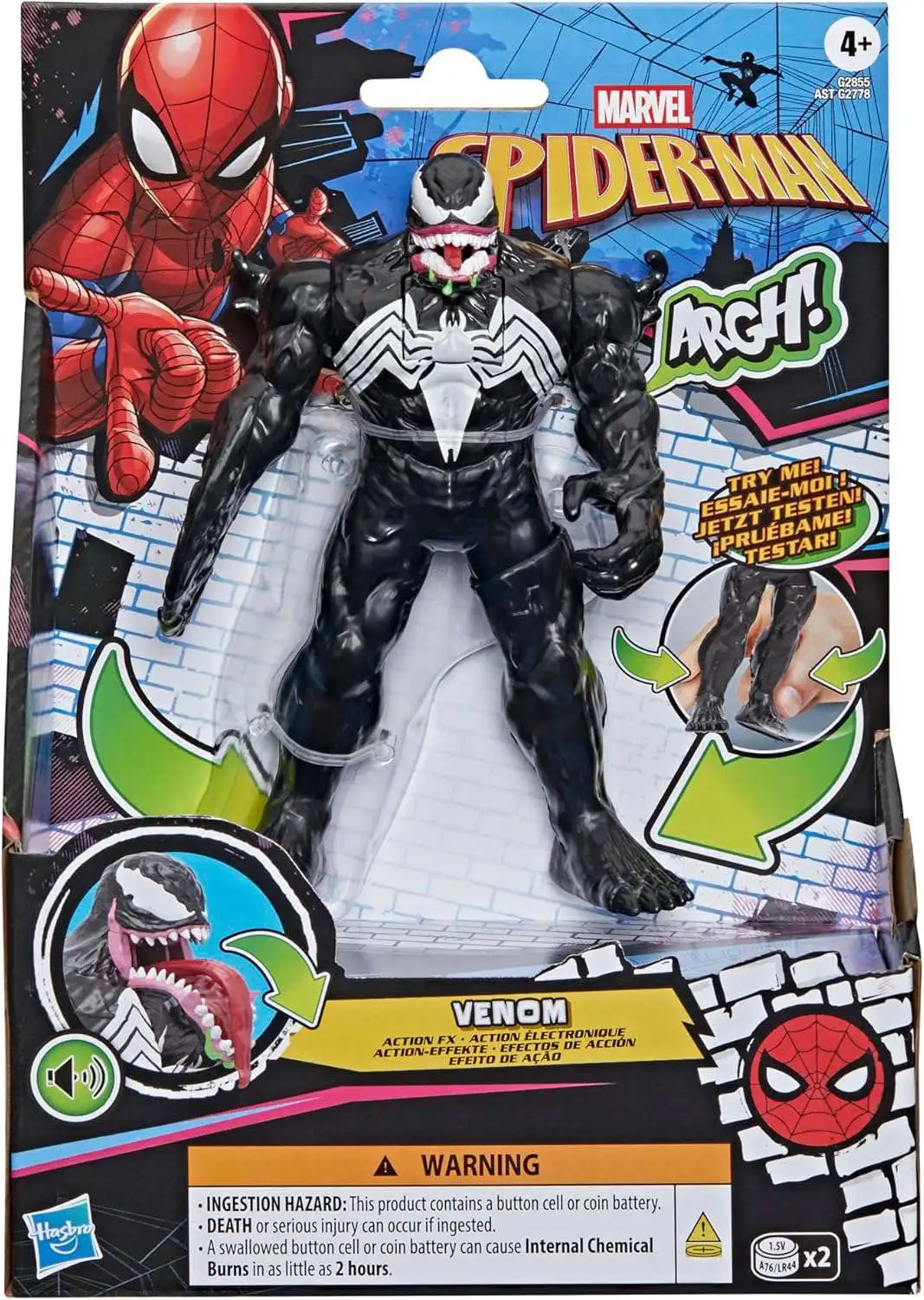 Marvel Spider-Man Action FX Venom Action Figure Hasbro - ToyWiz