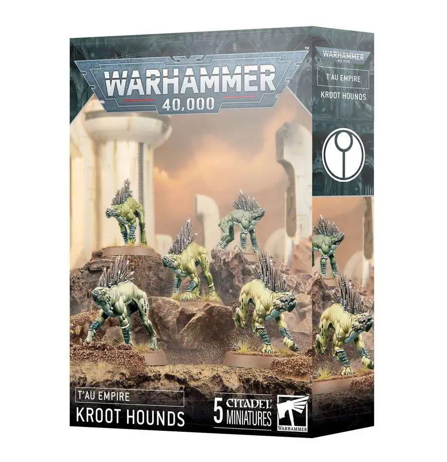 Warhammer 40,000 Tau Empire Kroot Hounds Miniatures 5 Miniatures Games ...