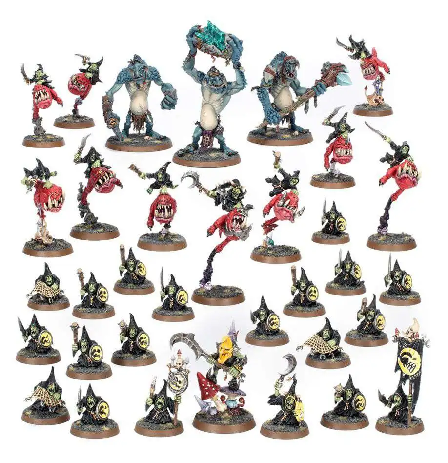 Age of Sigmar Spearhead Gloomspite Gitz Miniatures Bad Moon Madmob ...