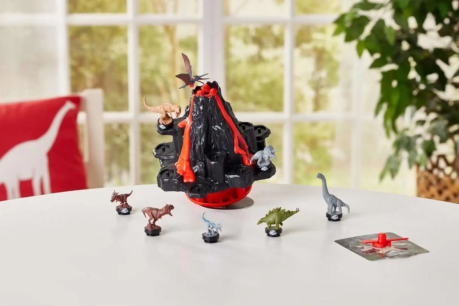 Jurassic World Shaky Volcano Game Action-Packed Tabletop Dinosaur Game ...