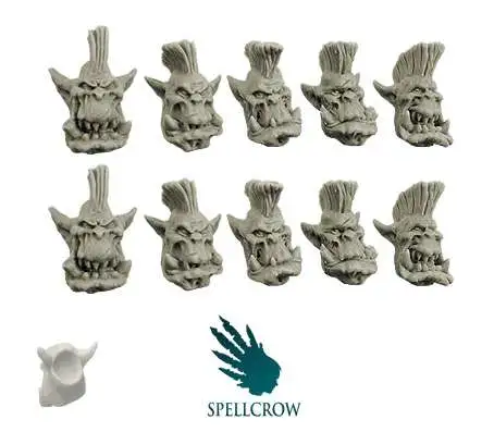 Umbra Turris Conversion Bits Orcs Slayers Heads Miniatures Spellcrow - ToyWiz