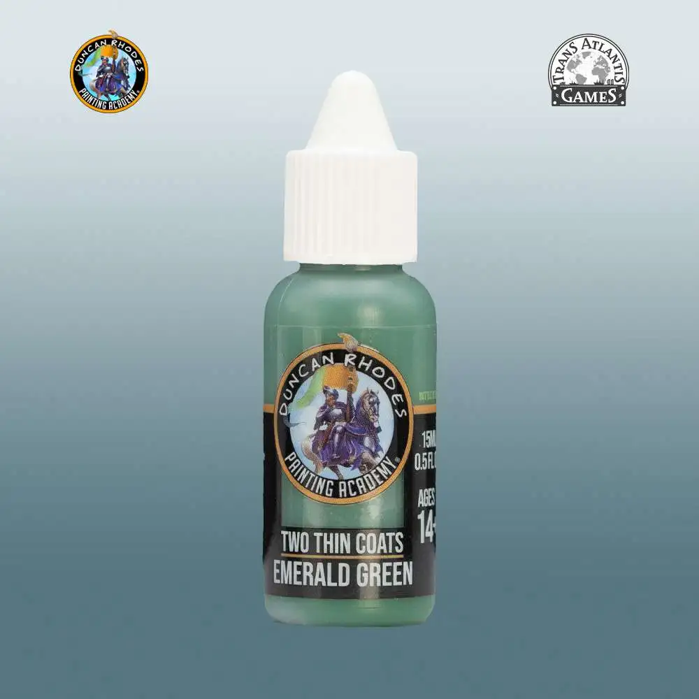 Two Thin Coats Emerald Green Paint Trans Atlantis Games - ToyWiz