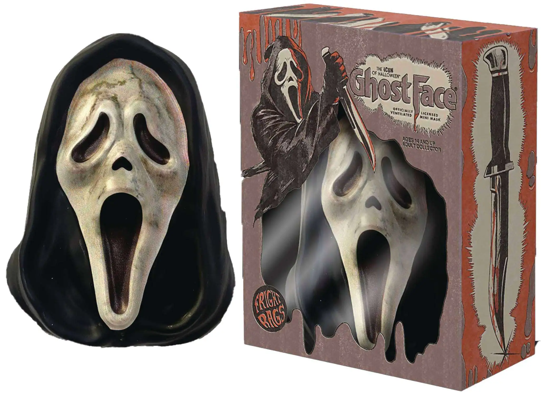 Scream VI Ghost Face Exclusive 6 Mini Mask Aged Version Fright-Rags Inc ...