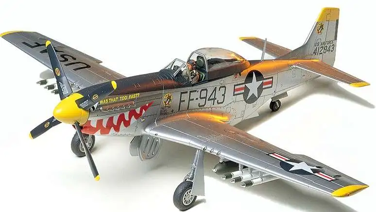 Tamiya USA Aircraft F-51D Mustang 148 Model Kit Korean War - ToyWiz