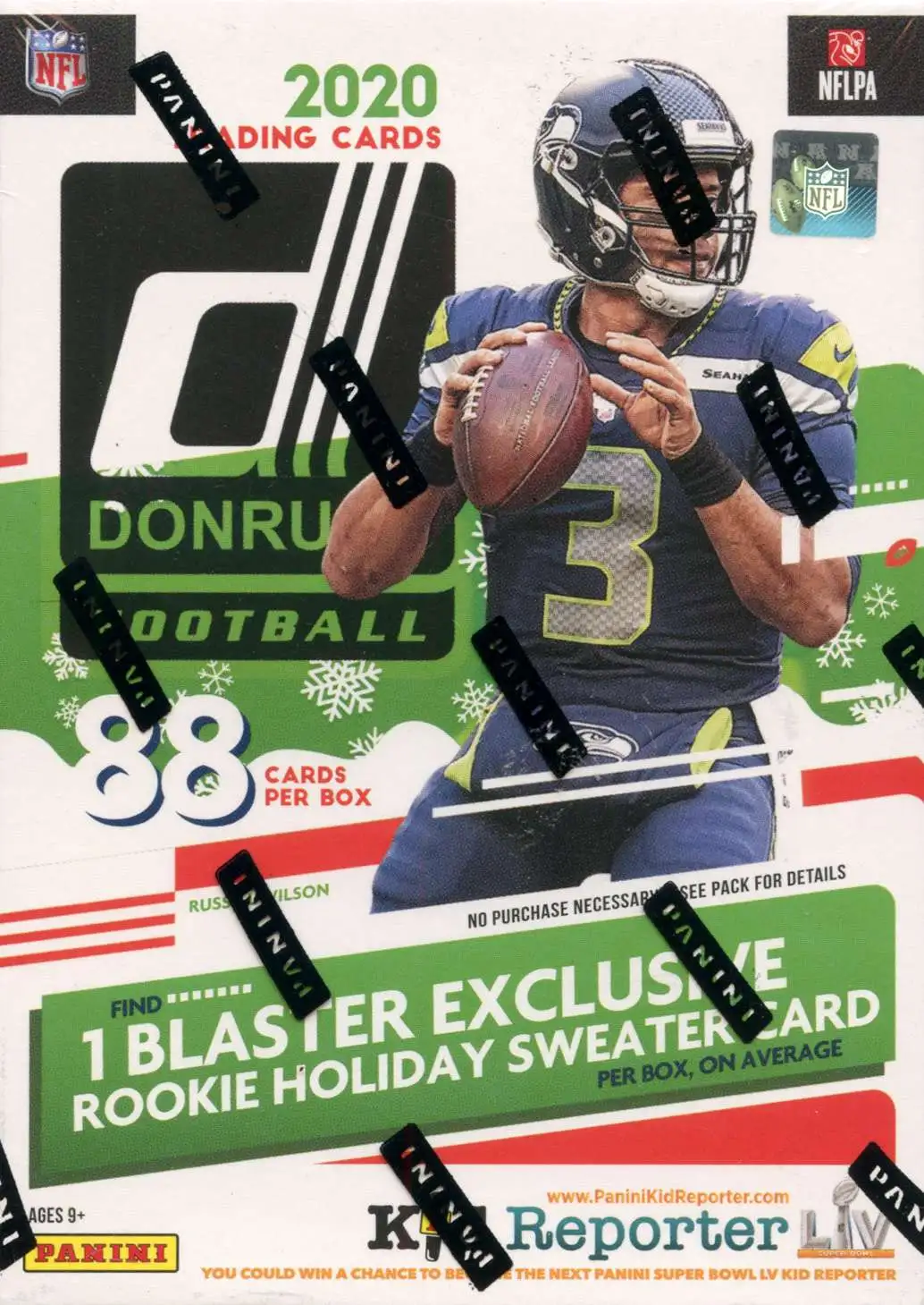 NFL Donruss 2020 Holiday Football Trading Card BLASTER Box 11 Packs ...