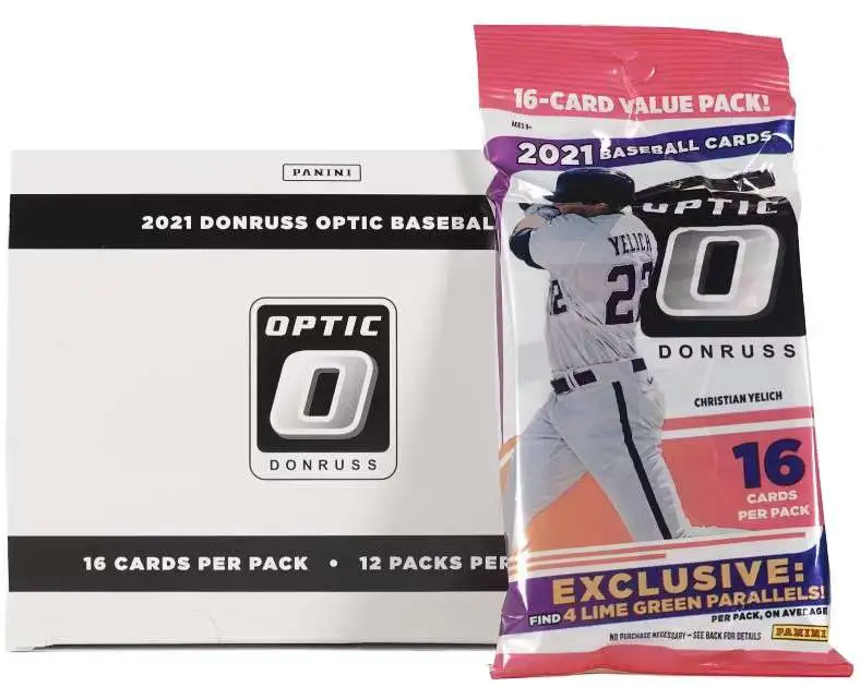 MLB Panini 2021 Donruss Optic Baseball Trading Card VALUE Box 12 FAT ...