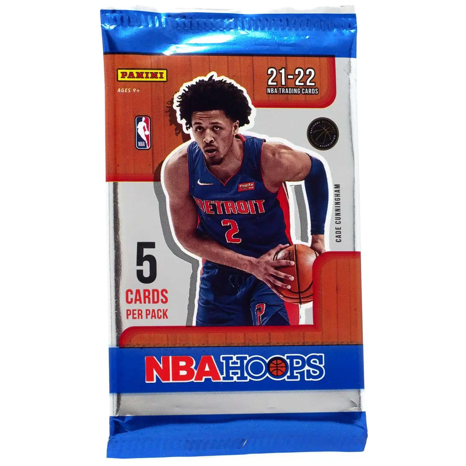 NBA Panini 2021-22 Hoops Basketball Trading Card GRAVITY FEED Pack 5 Cards - ToyWiz