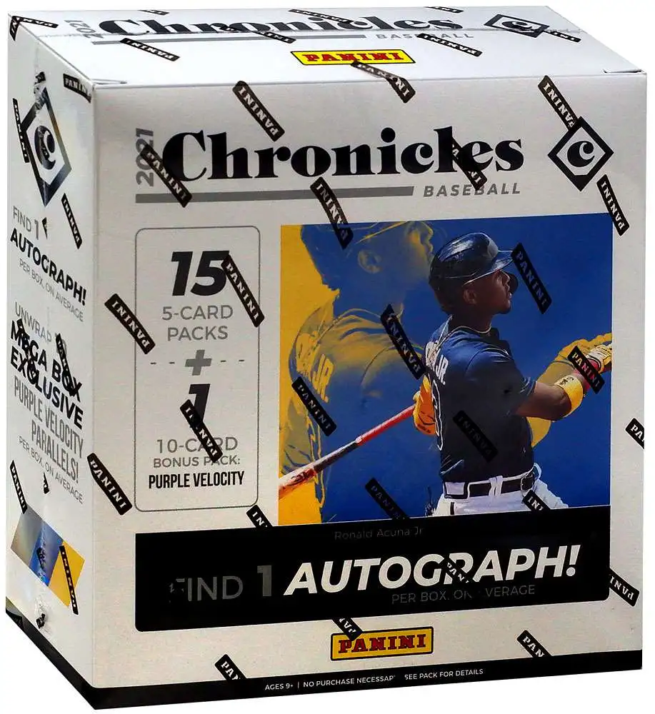 MLB Panini 2021 Chronicles Baseball Trading Card MEGA Box 15 Packs, 1 ...