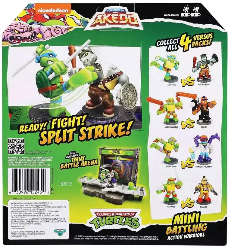 Legends of Akedo Teenage Mutant Ninja Turtles Raphael vs Kraang Mini ...