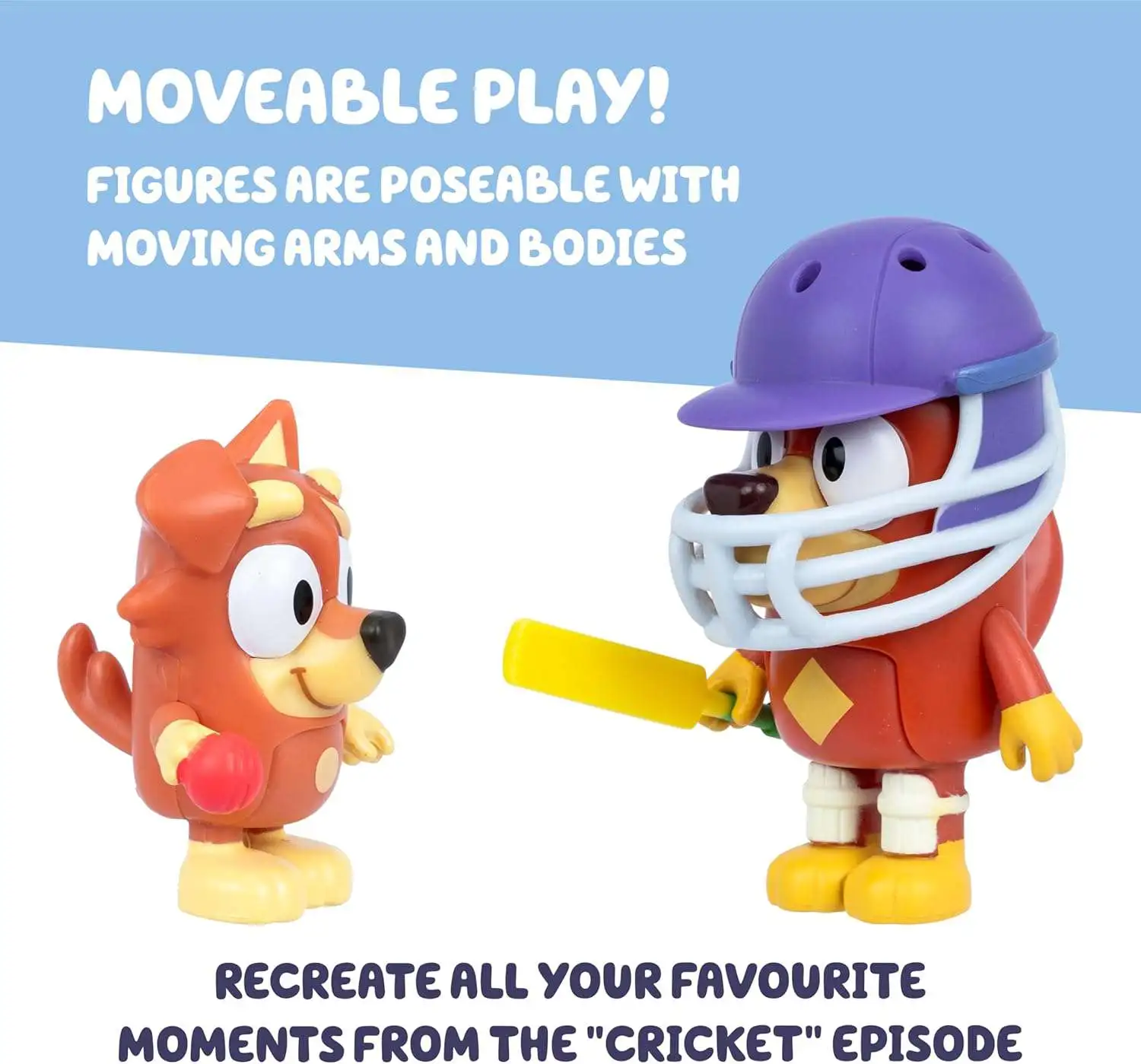 Bluey Cricket Dusty Rusty Mini Figure 2-Pack Moose Toys - ToyWiz