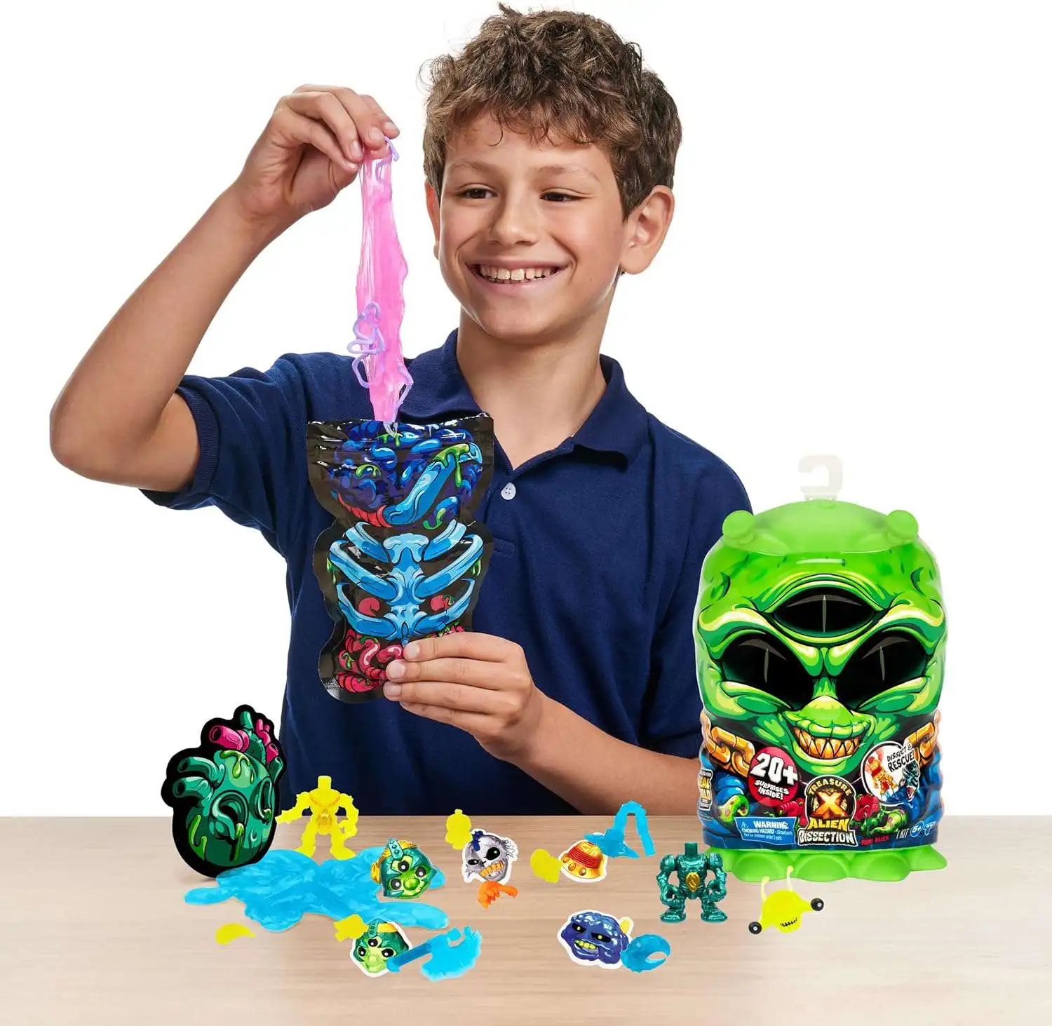 Treasure X Alien Dissection Mini Alien Playset 20 Surprises Moose Toys ...
