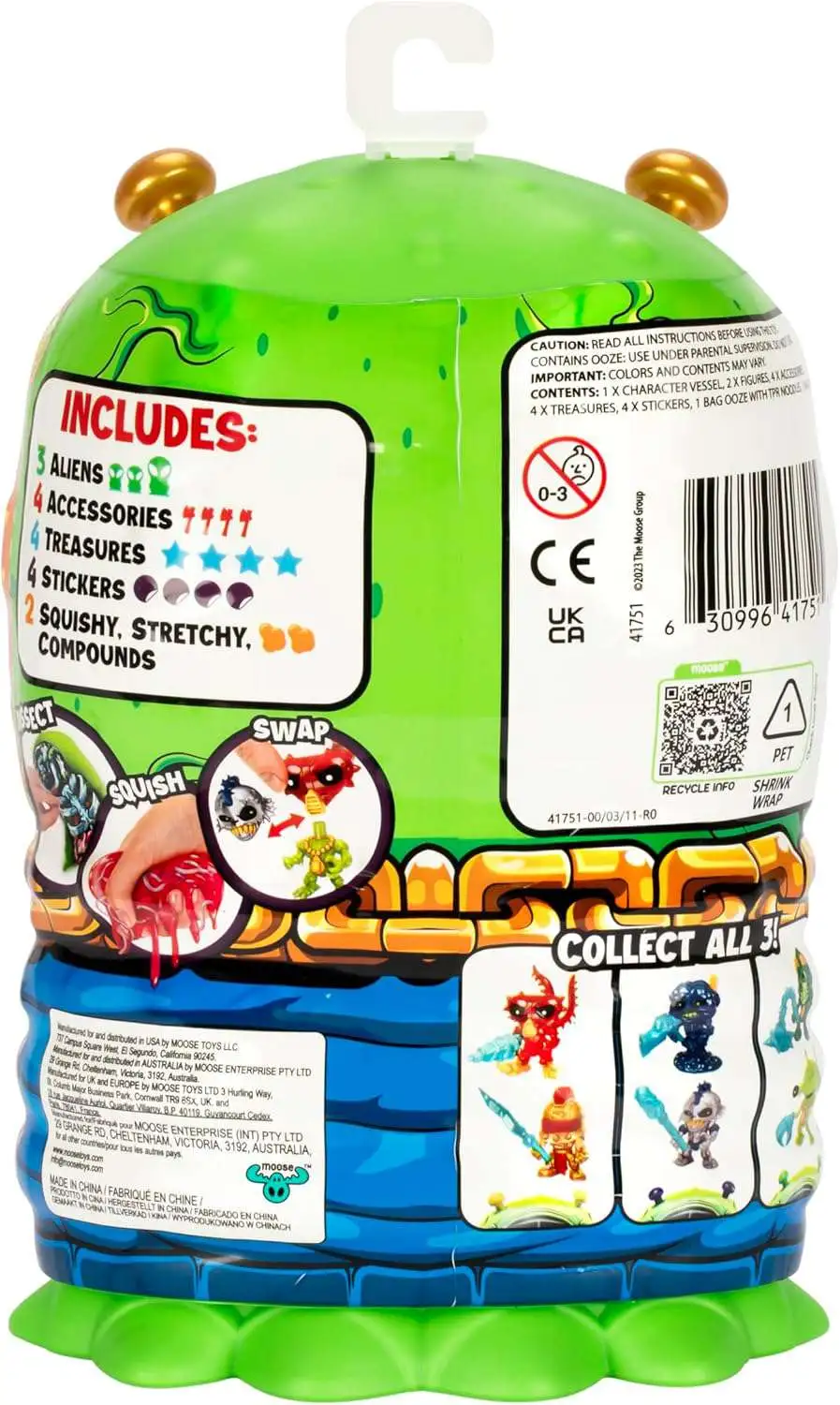 Treasure X Alien Dissection Mini Alien Playset 20 Surprises Moose Toys ...