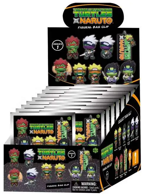 TMNT x Naruto 3D Figural Foam Bag Clip TMNT x Naruto Series 1 Mystery ...