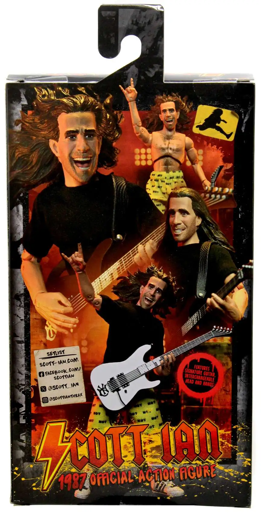 NECA Scott Ian Autographed Scott Ian 8 Clothed Action Figure 1987 ...