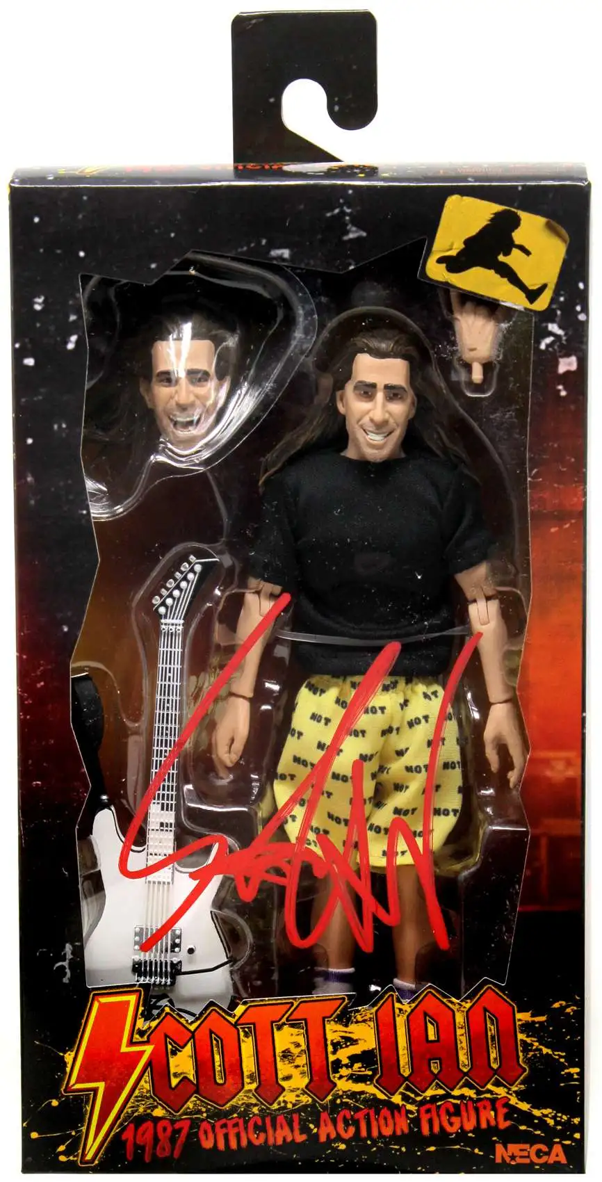 NECA Scott Ian Autographed Scott Ian 8 Clothed Action Figure 1987 ...