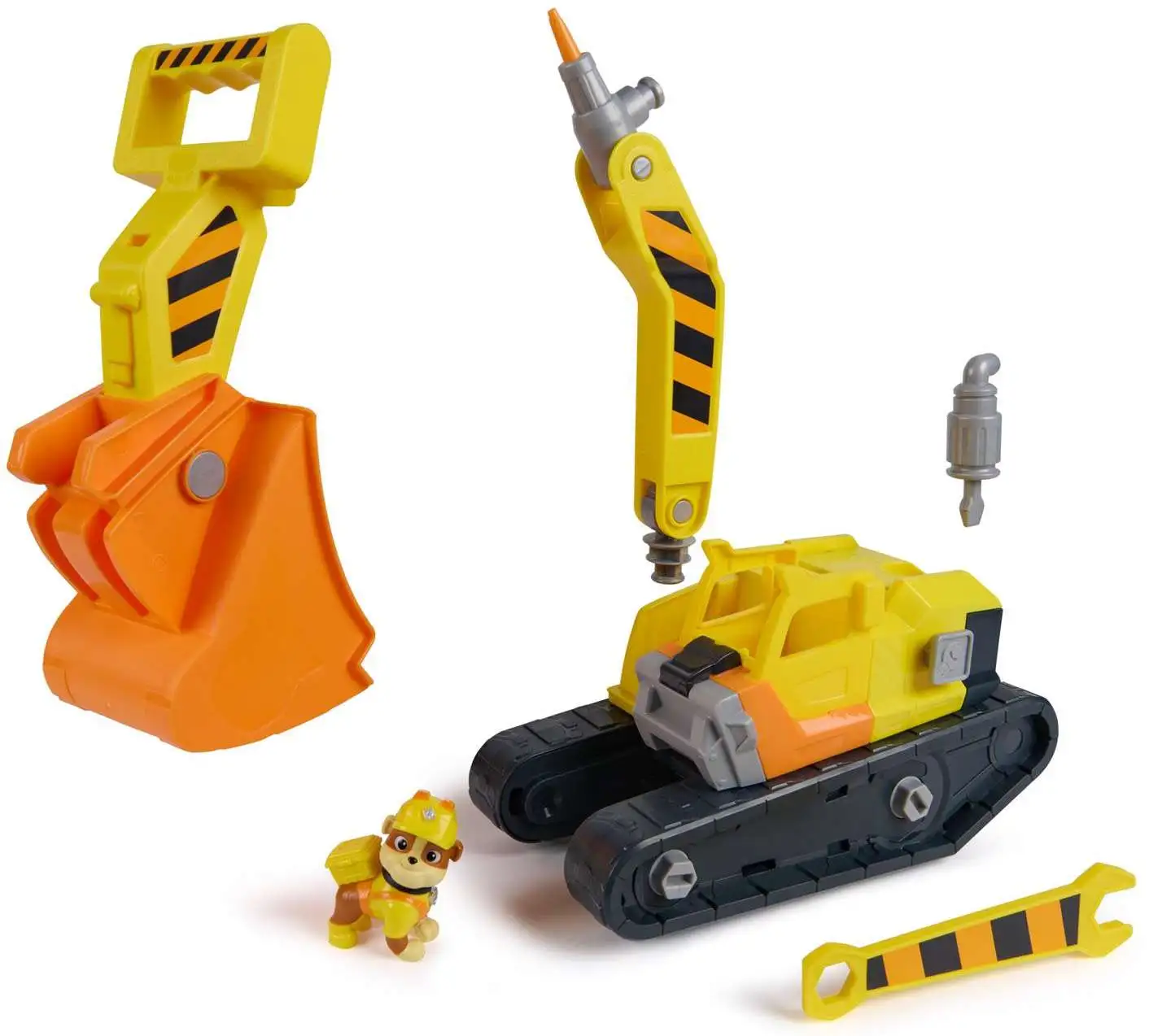 Paw Patrol Rubble Crew Rubble Ultimate Tool Bulldozer Playset Spin ...