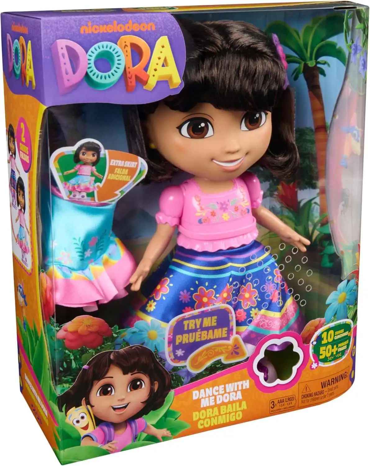 Dora the Explorer Dance with Me Dora 13 Interactive Dancing Doll Spin ...