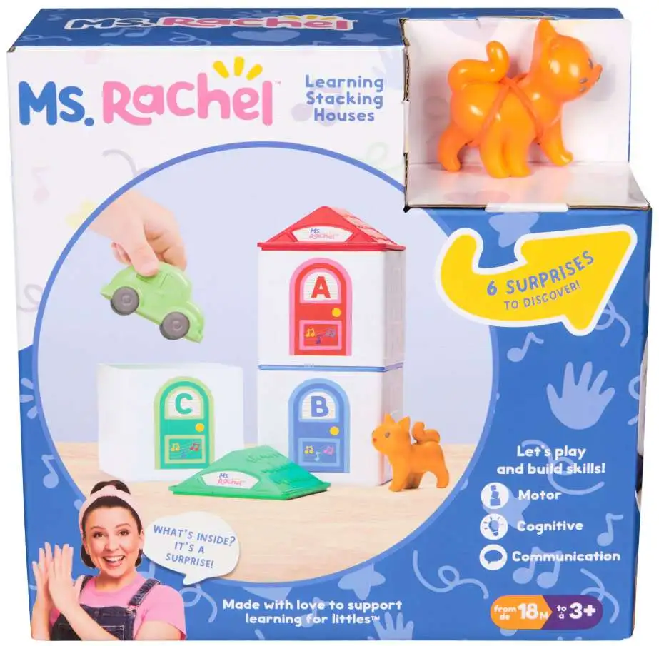 Ms. Rachel Learning Stacking Houses Playset Spin Master - ToyWiz