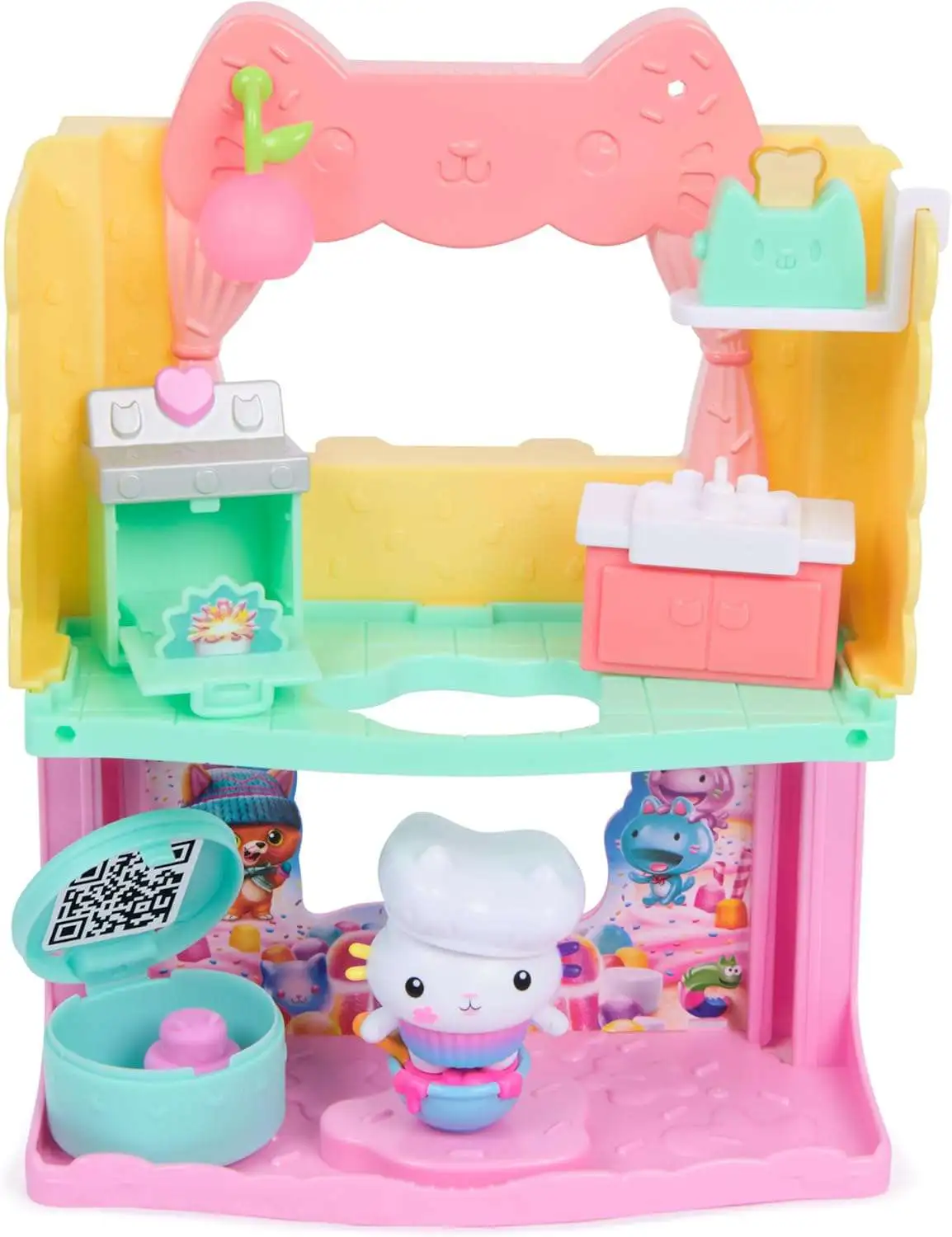 Gabbys Dollhouse The Movie Cakeys Sprinkle Cake-tastic Kitchen Playset ...