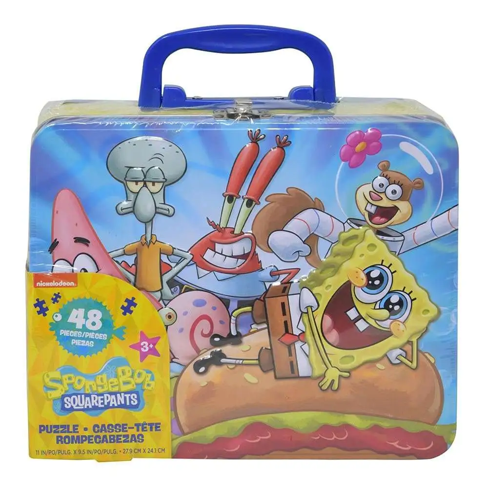 Spongebob Squarepants Spongebob Squarepants Puzzle Tin 48 Pieces TCG ...