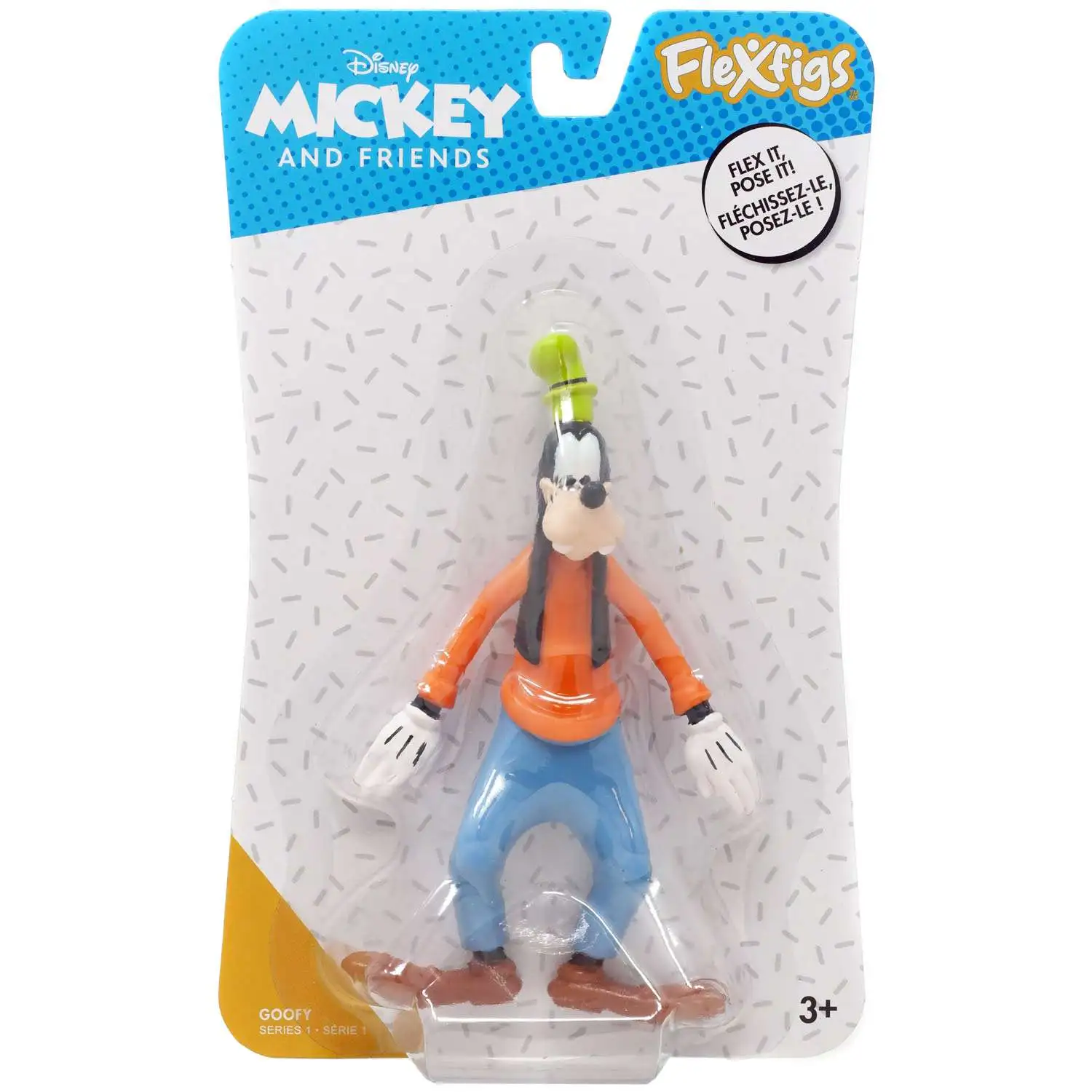 Disney Mickey Friends Flexfigs Goofy Bendable Figure TCG Toys - ToyWiz
