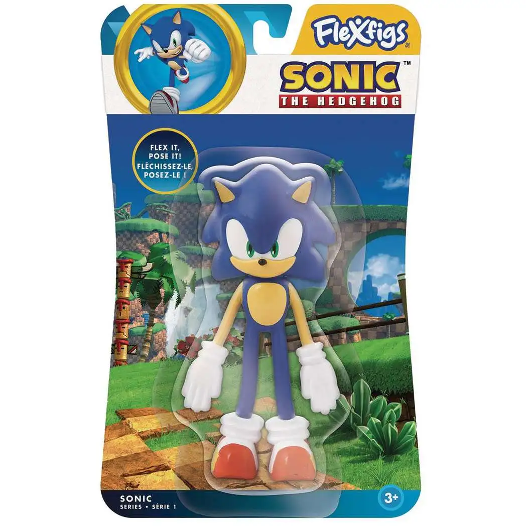 Sonic The Hedgehog Flexfigs Sonic 5 Bendable Figure TCG Toys - ToyWiz