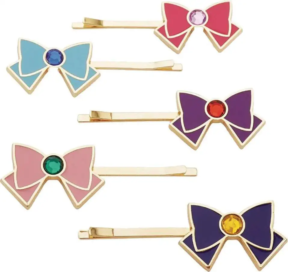Sailor Moon R Sailor Ribbons Har Clip Set GE Animation - ToyWiz