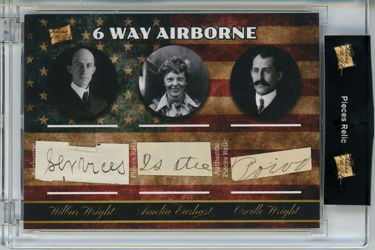 Super Products 2022 Pieces of the Past Single Card 6 Way Airborne Relic ...