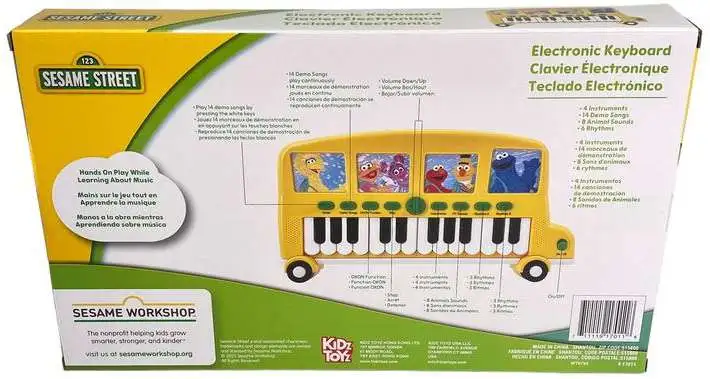 Sesame Street Electronic Keyboard Toy Instrument Kidz Toyz - ToyWiz