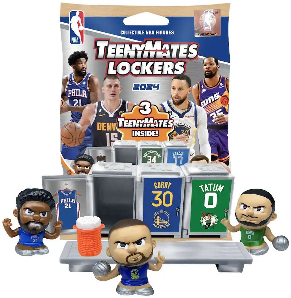 NBA TeenyMates 2024 Basketball Silver Series LOCKERS Pack 3 Figures, 3 ...