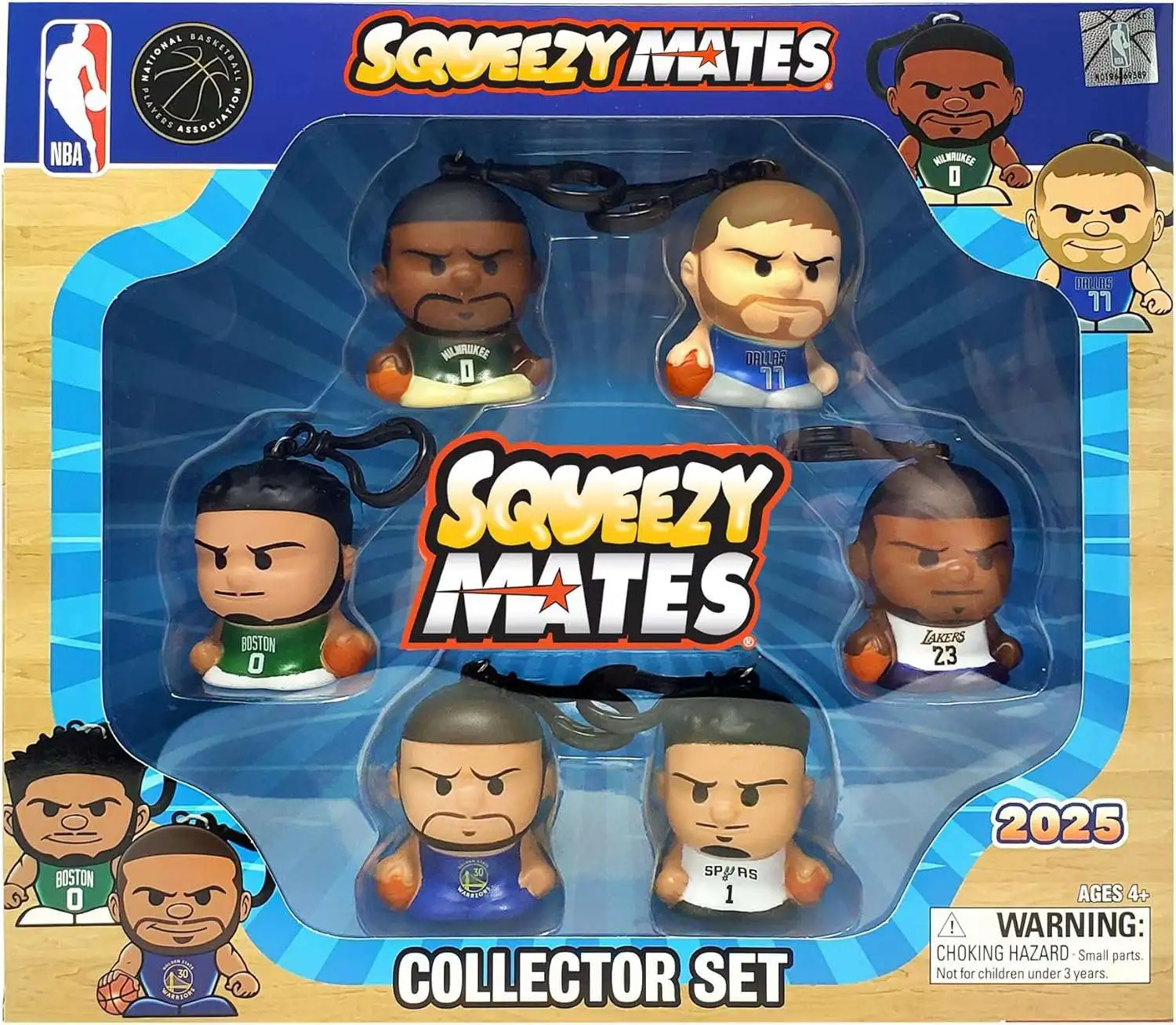NBA Squeezy Mates Basketball 2025 Collector Set Party Animal Toys - ToyWiz