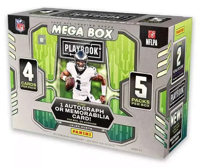 NFL Panini 2022 Playbook Football Trading Card MEGA Box 5 Packs, 1 ...