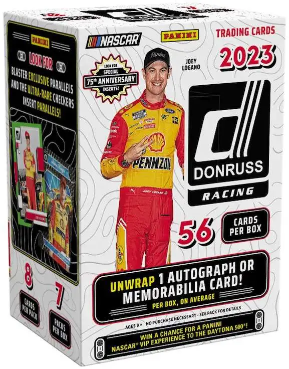 NASCAR Panini 2023 Donruss Racing Trading Card BLASTER Box 7 Packs, 1 ...