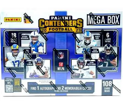 NFL Panini 2023 Contenders Football Trading Card HOBBY MEGA Box 6 Packs ...
