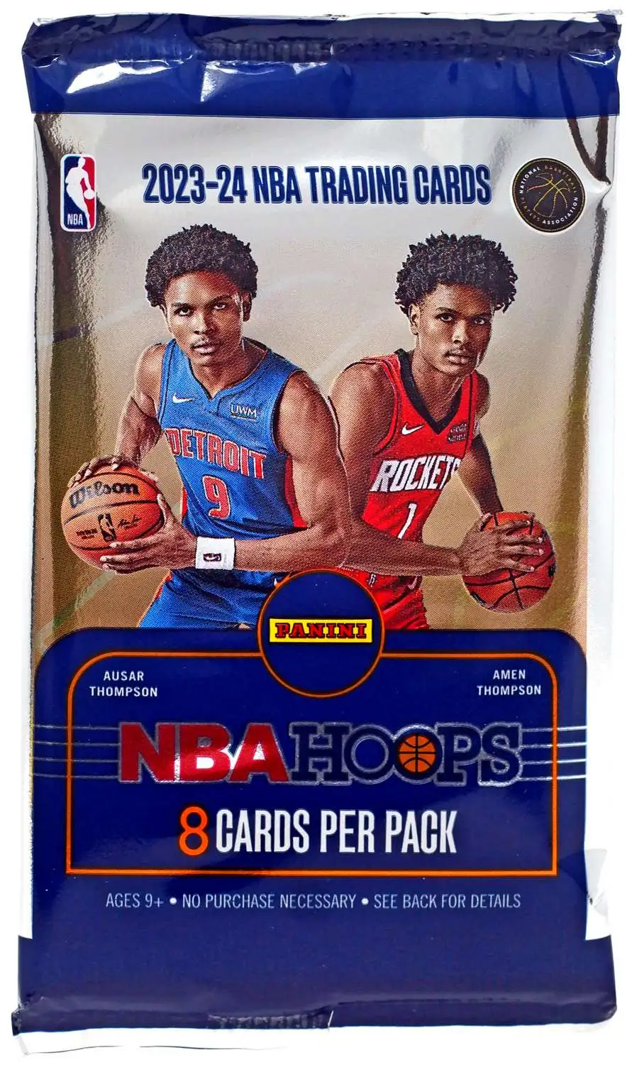 NBA Panini 2023-24 Hoops Basketball Trading Card RETAIL Box 24 Packs - ToyWiz