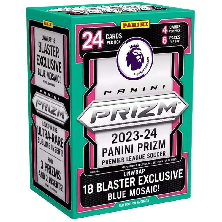 Premier League Prizm 2023-24 Soccer Trading Card BLASTER Box 6 Packs ...