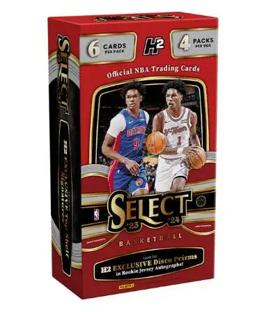 NBA 2023-24 Select H2 Basketball Trading Card Box 4 Packs, 6 Cards Per ...