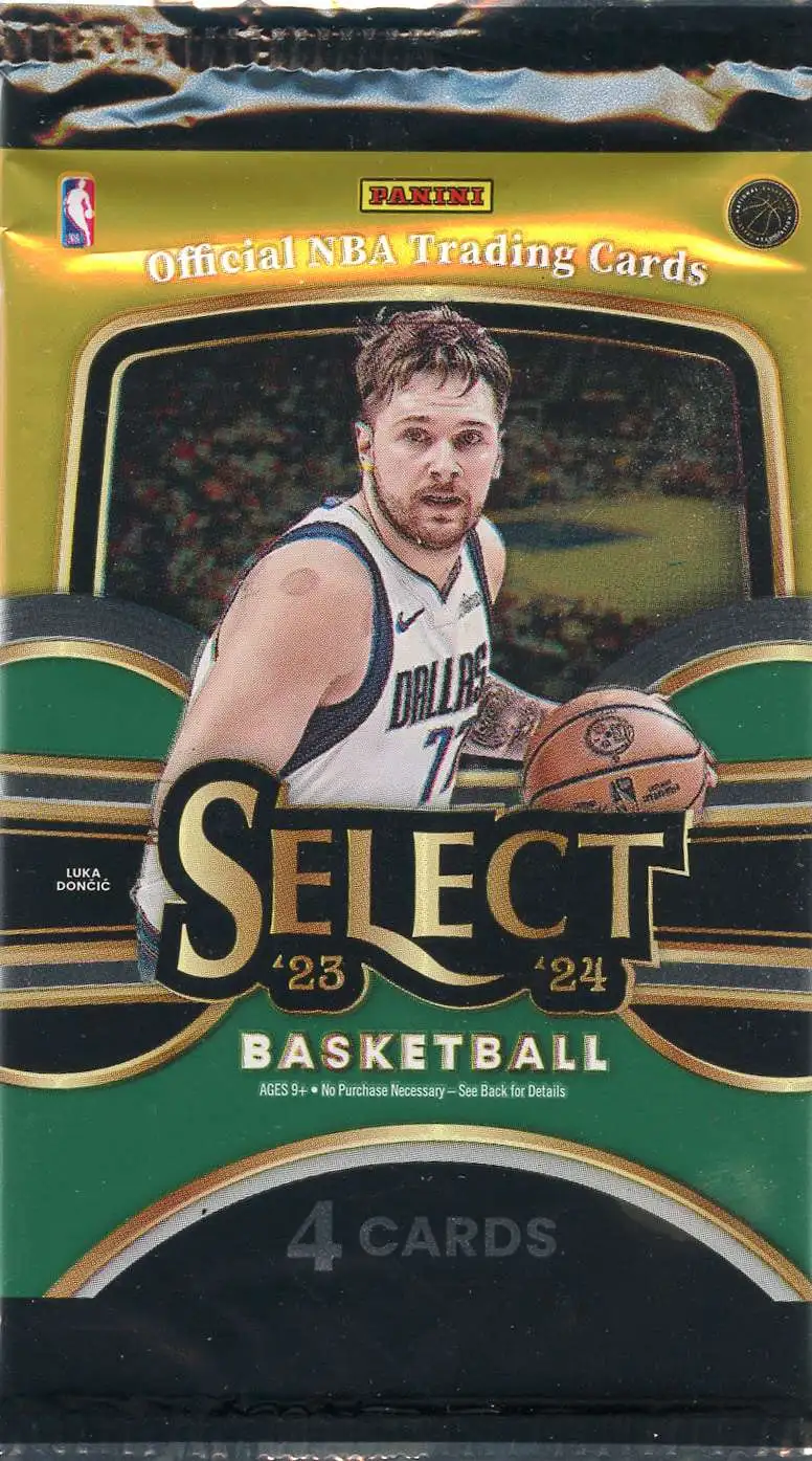 NBA Panini 2023-24 Select Basketball Trading Card MEGA Box Pack 4 Cards ...