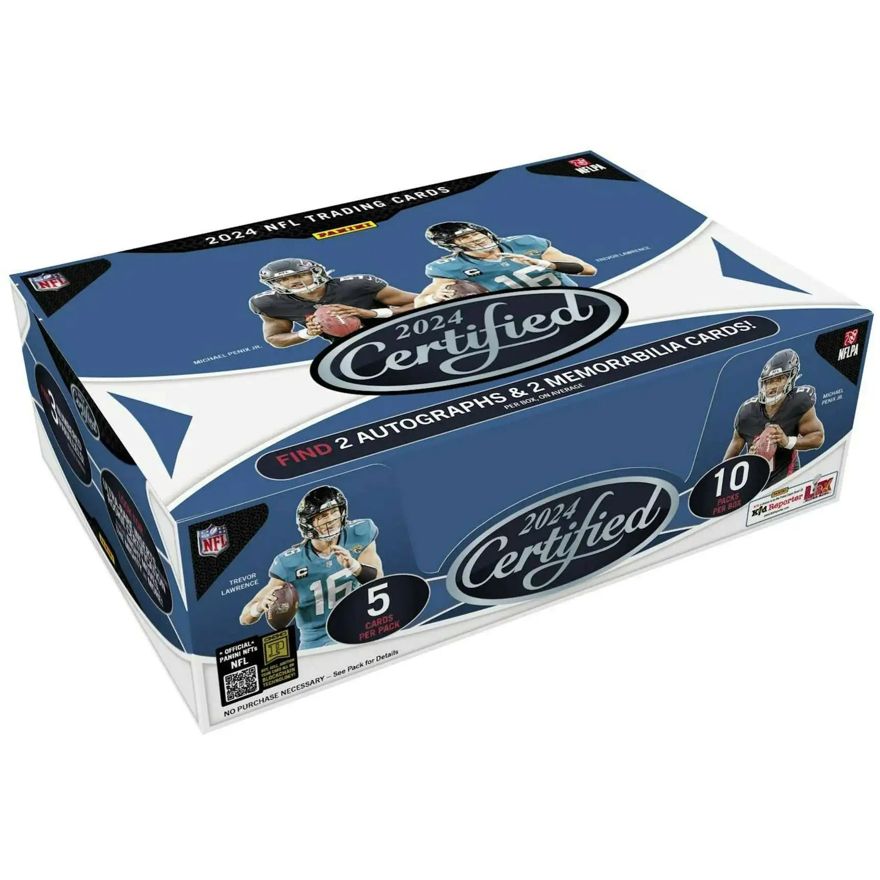 NFL Panini 2024 Certified Football Trading Card HOBBY Box 10 Packs - ToyWiz