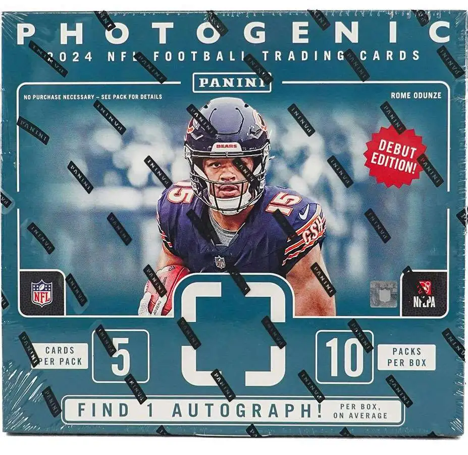 NFL Panini 2024 Photogenic Football Trading Card HOBBY Box 10 Packs, 1 ...