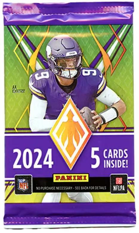 NFL Panini 2024 Phoenix Football Trading Card HOBBY Pack 5 Cards - ToyWiz