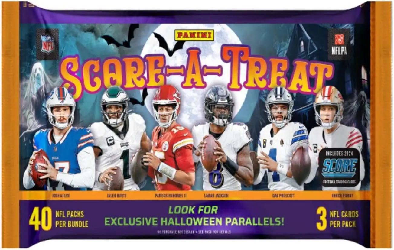 NFL Score 2024 Score-a-Treat Football Trading Card Bundle 40 Packs ...