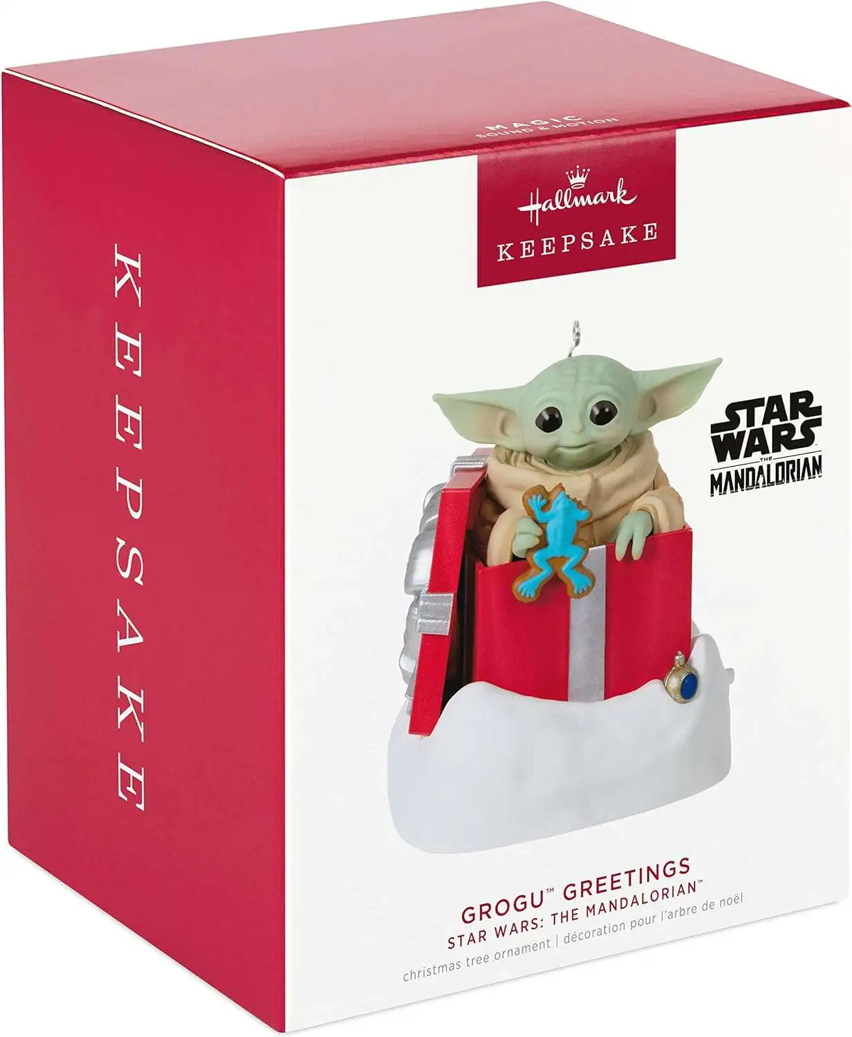 Star Wars The Mandalorian Keepsake Grogu Greetings Ornament with Sound ...