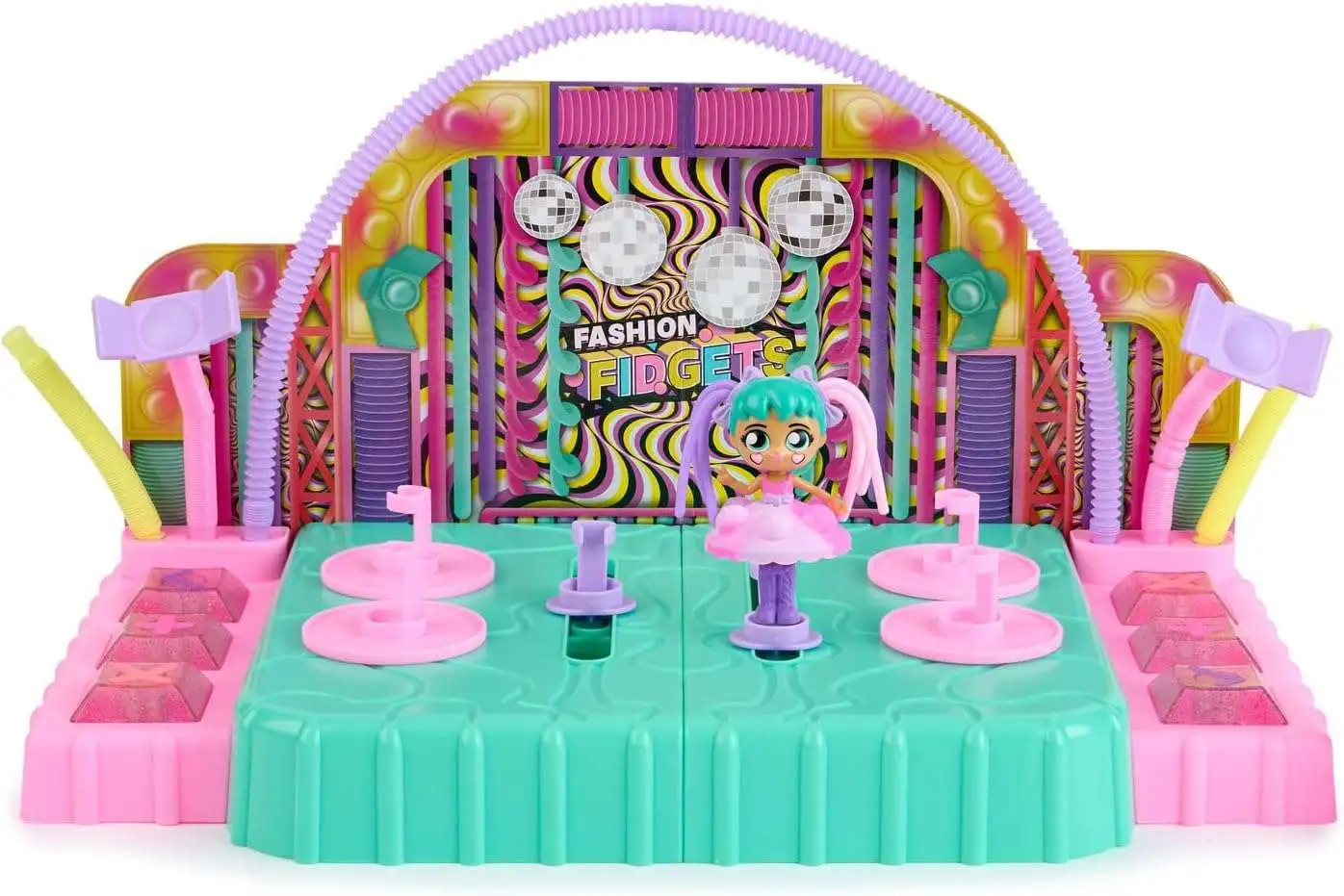 Fashion Fidgets Fashion Show Playset 2-in-1 Runway and Trading Board ...