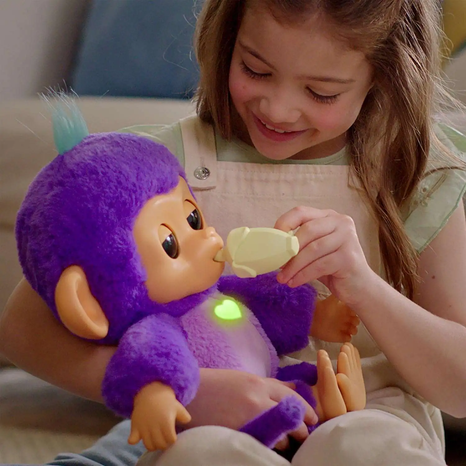 Fingerlings Care N Cuddles Monkey Sunny Figure WowWee - ToyWiz