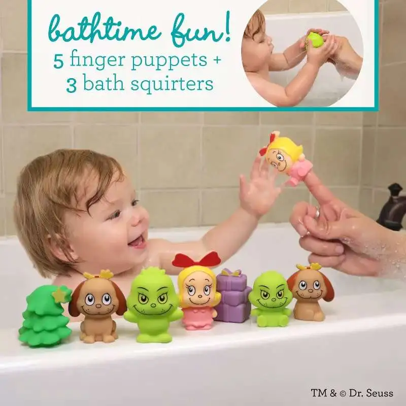 Dr. Seuss The Grinch The Grinch Bath Gift Set Infantino - ToyWiz