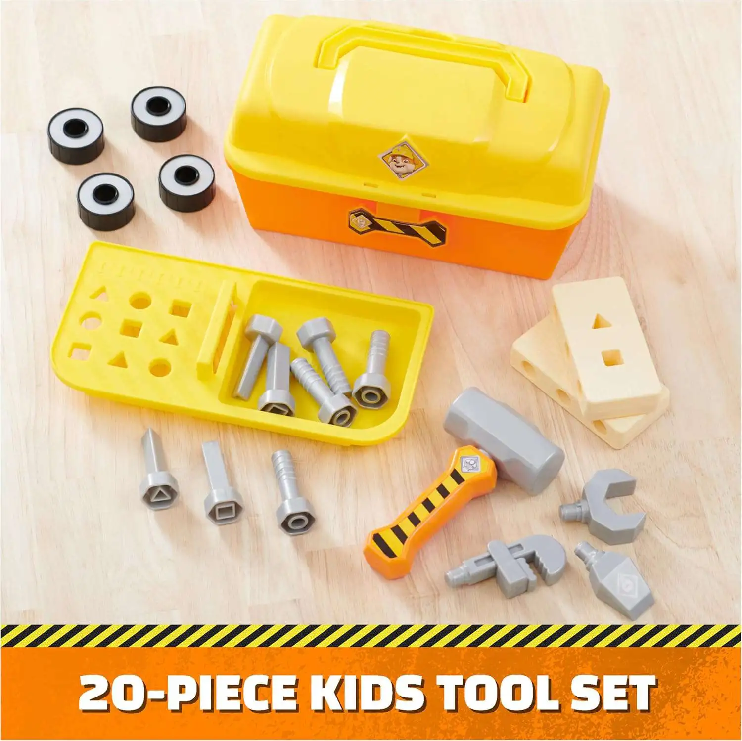 Paw Patrol Rubble Crew Rubbles Construction Tool Box Play Set Spin ...